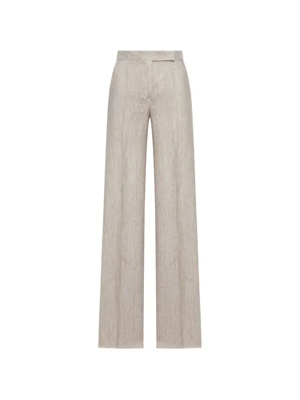 Max Mara Linen Trousers - Beige