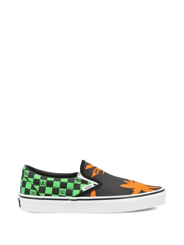 VALENTINO GARAVANI X VANS Printed Slip-on Sneakers - Green