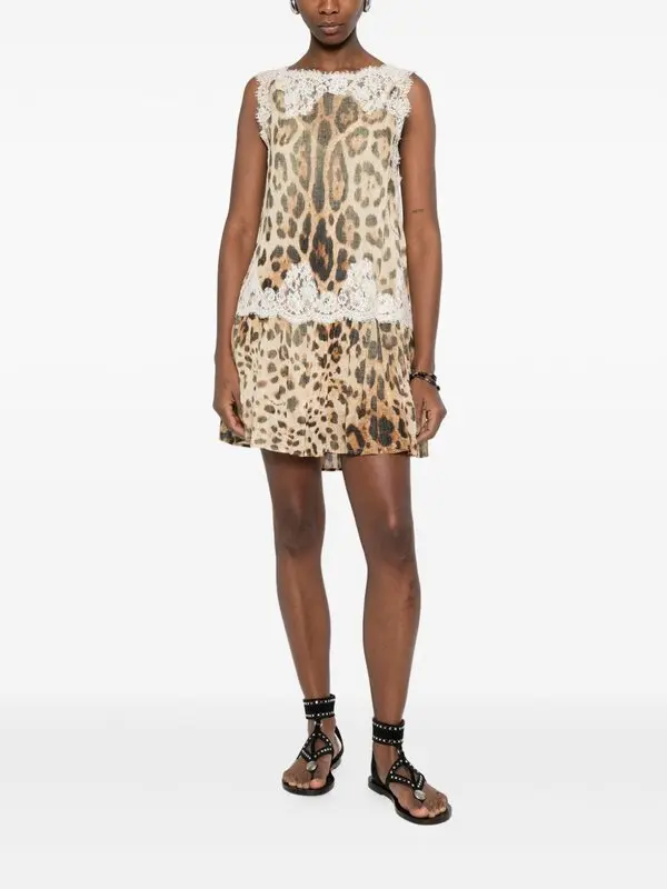 Ermanno Scervino Leopard Print Mini Dress