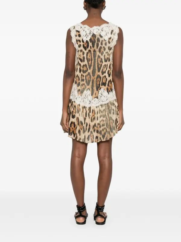 Ermanno Scervino Leopard Print Mini Dress