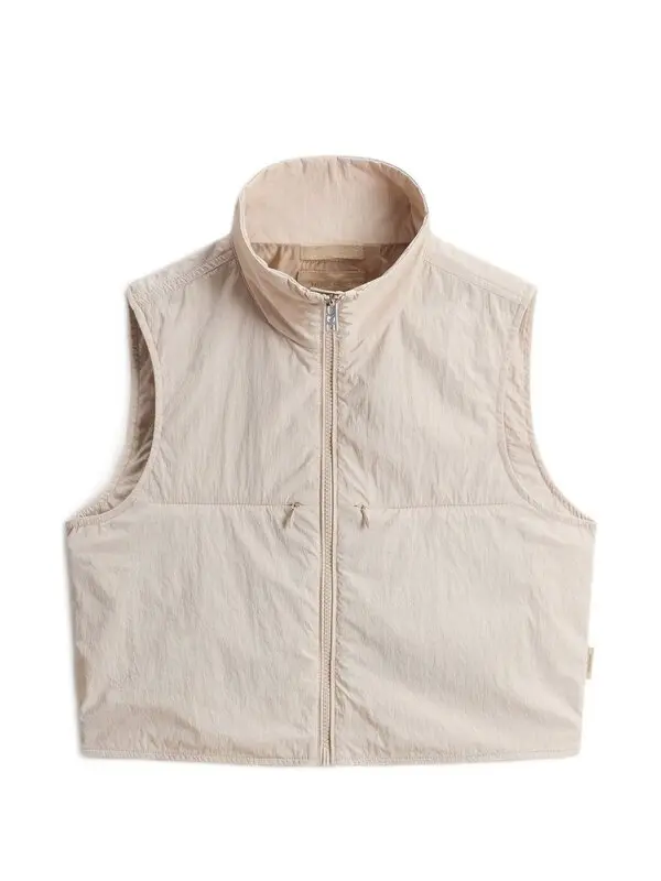 Woolrich Zip Up Vest - Beige