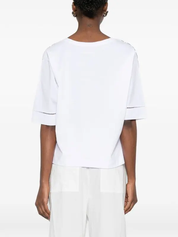 Ermanno Scervino Embroidered Cotton T-shirt