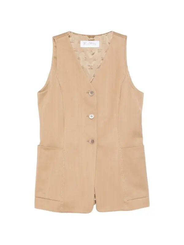 Max Mara Cotton Vest - Beige