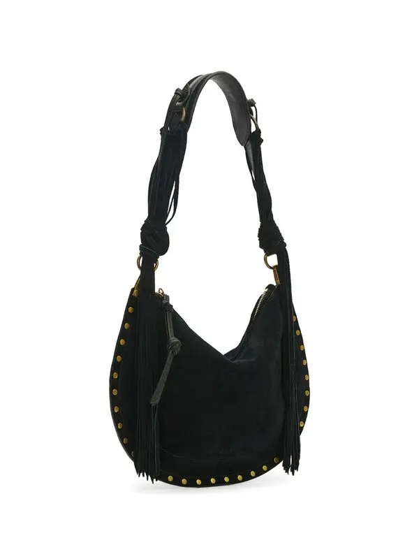 Isabel Marant Étoile Oskan Soft Leather Shoulder Bag - Black