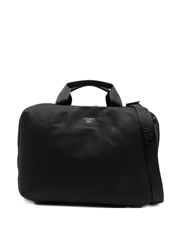 Emporio Armani Nylon Messenger Bag - Black