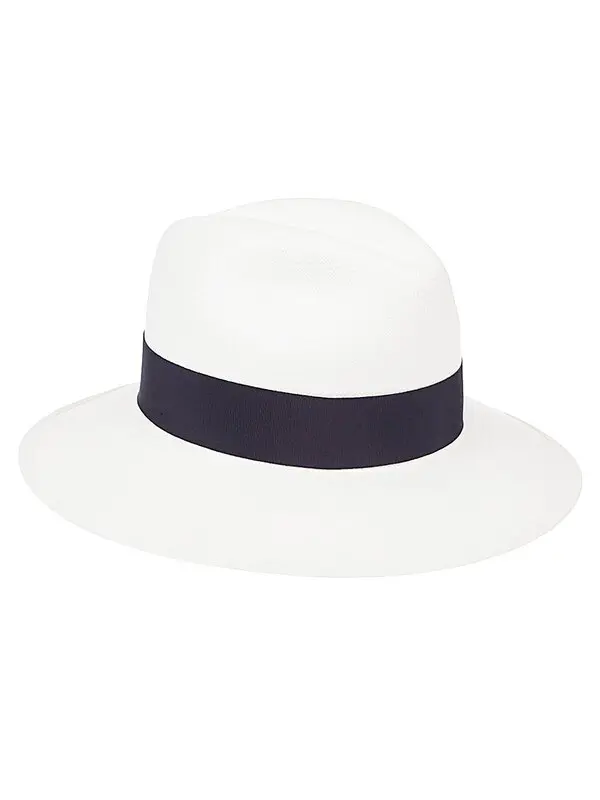 Borsalino Amedeo Raffia Hat - White