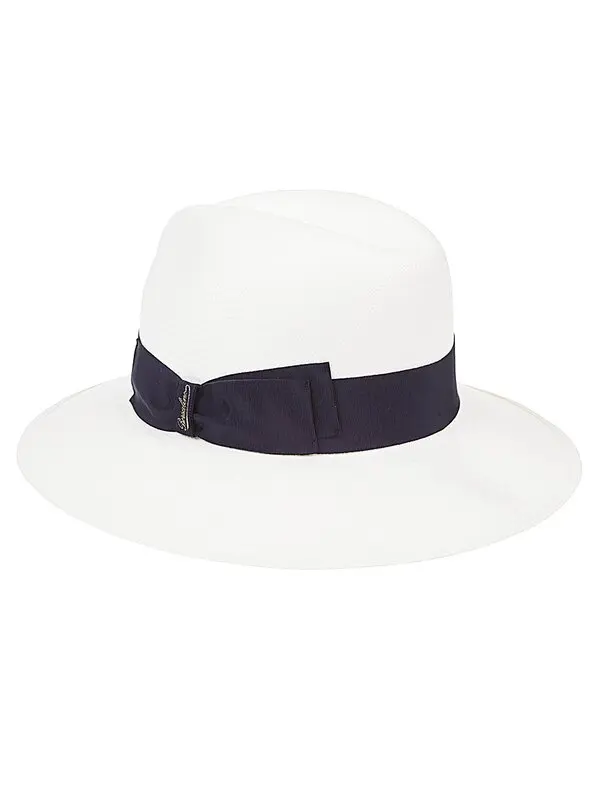 Borsalino Amedeo Raffia Hat - White