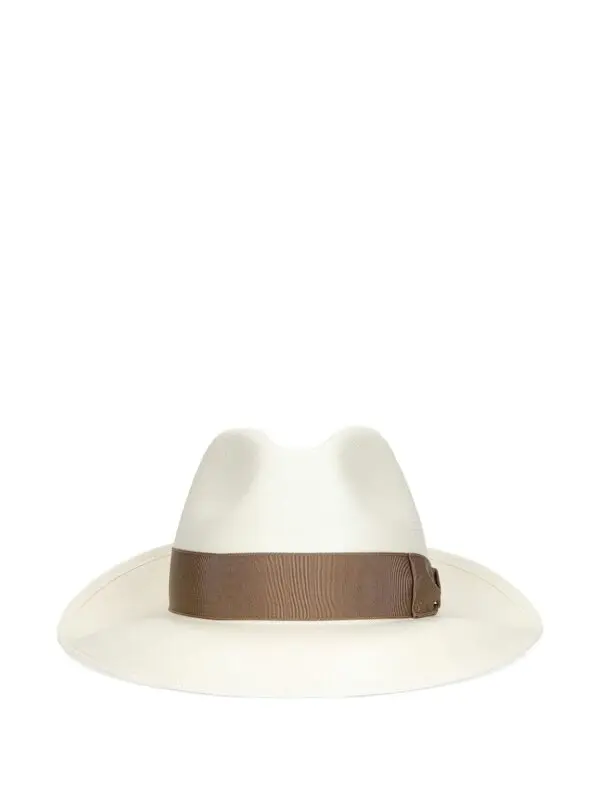 Borsalino Amedeo Raffia Hat - White