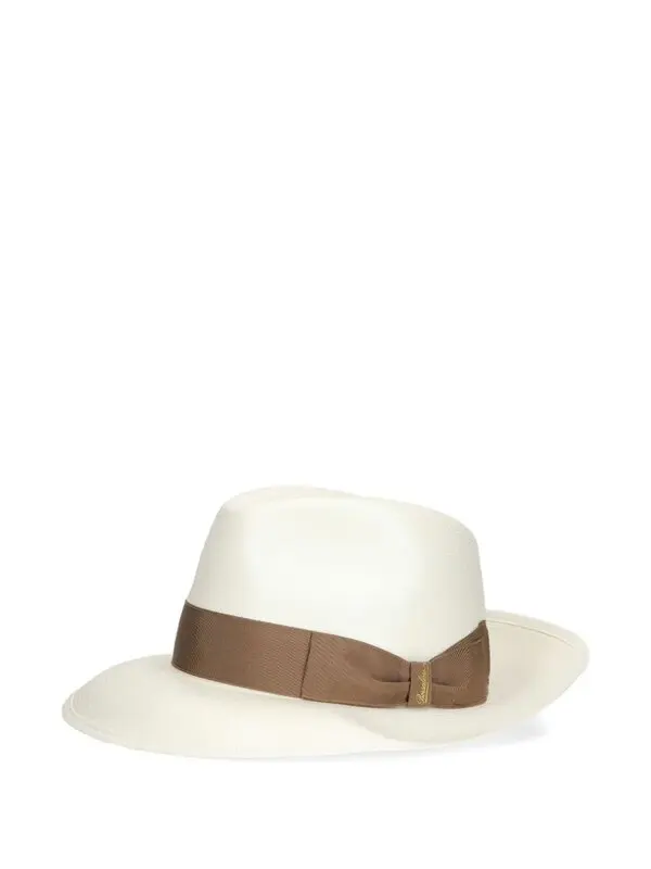 Borsalino Amedeo Raffia Hat - White