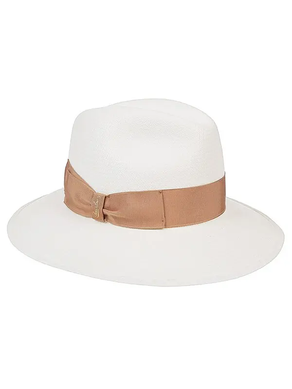 Borsalino Giulietta Straw Wide Brim Hat - Beige