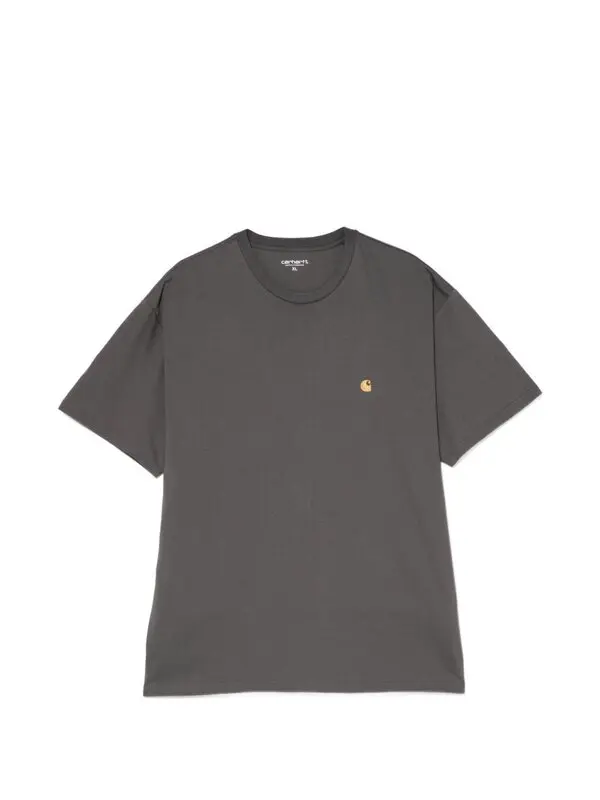 Carhartt Work In Progress Logo Cotton Polo Shirt - Grey