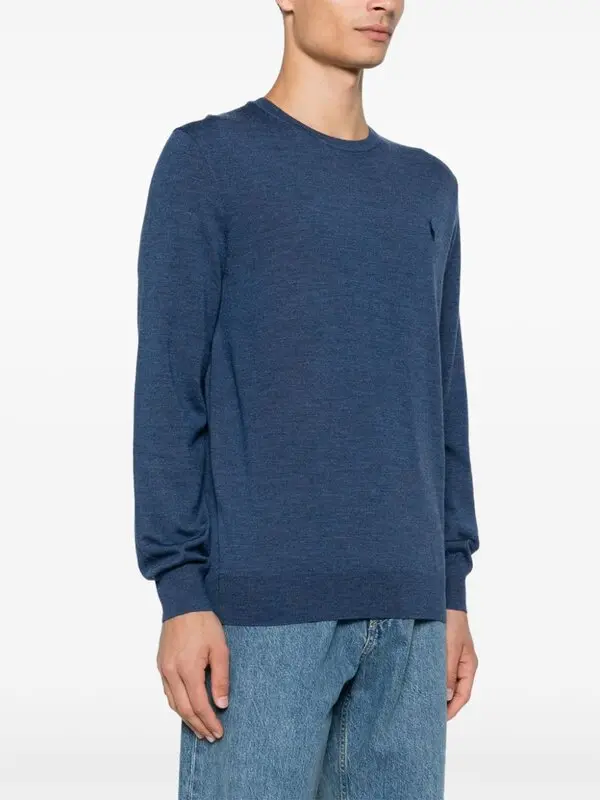 Polo Ralph Lauren Wool Crew Neck Sweater - Blue