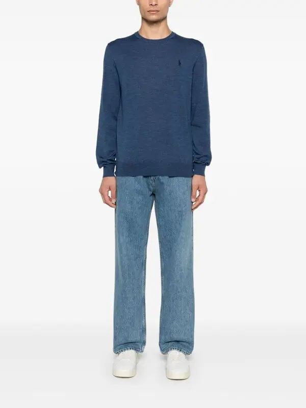 Polo Ralph Lauren Wool Crew Neck Sweater - Blue