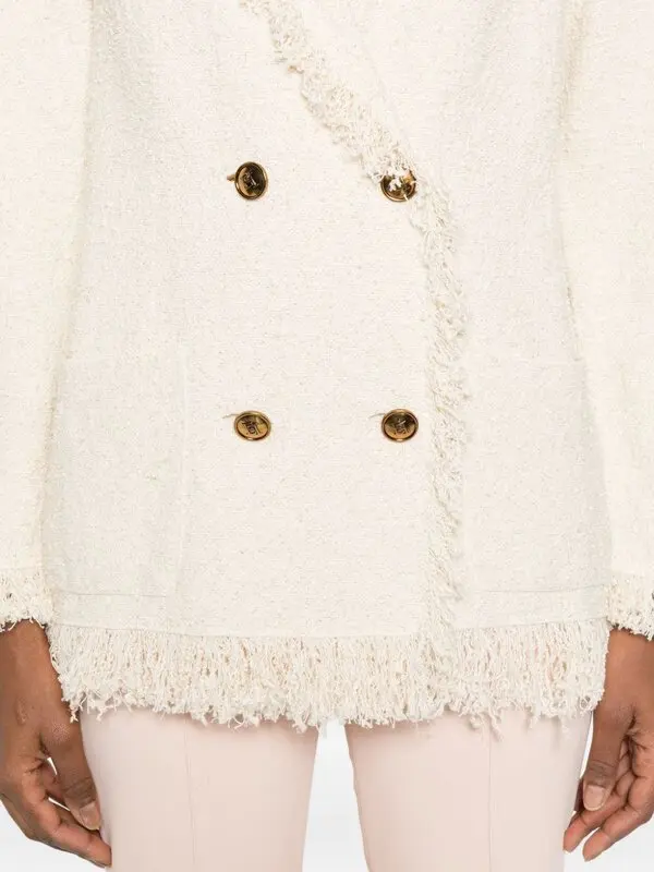 Elisabetta Franchi Cotton Double-breasted Jacket