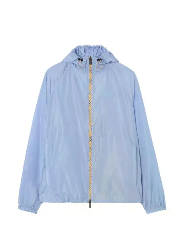 Burberry Checker-tape Nylon Hooded Jacket