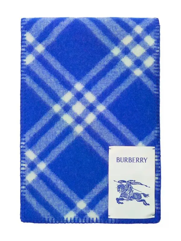 Burberry Check-print Wool Scarf