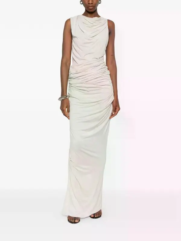 ENTIRE STUDIOS Ruched Drape Maxi Skirt
