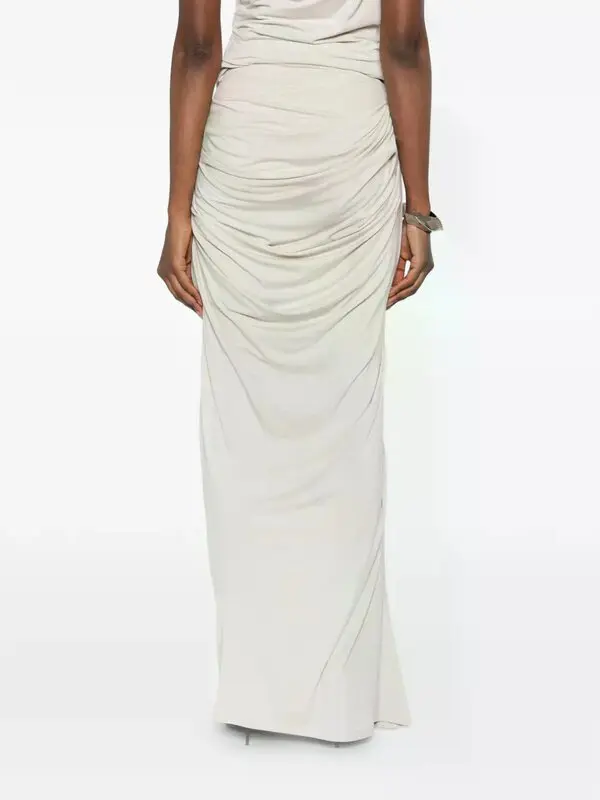 ENTIRE STUDIOS Ruched Drape Maxi Skirt