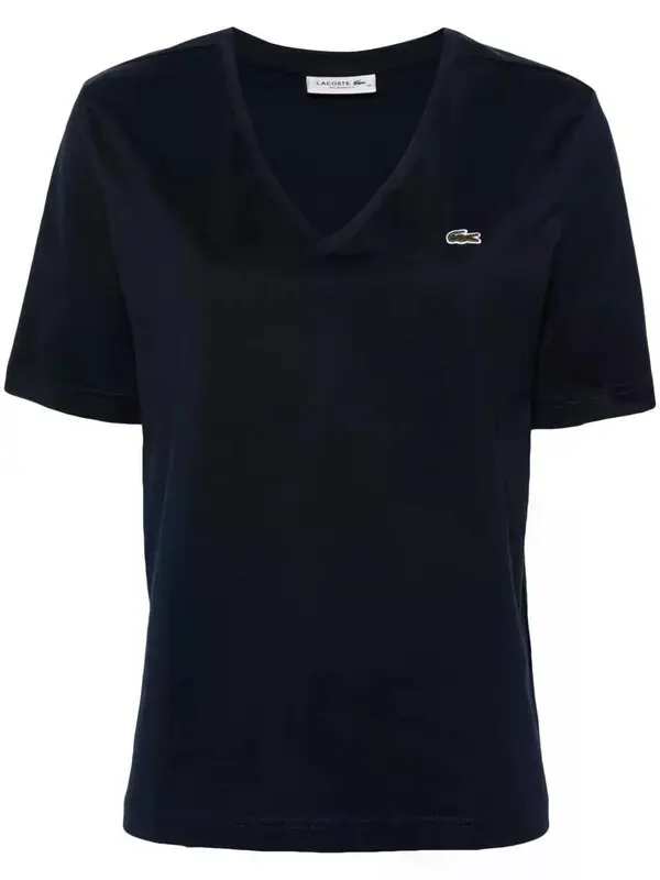 Lacoste Logo-embroidered Cotton T-shirt