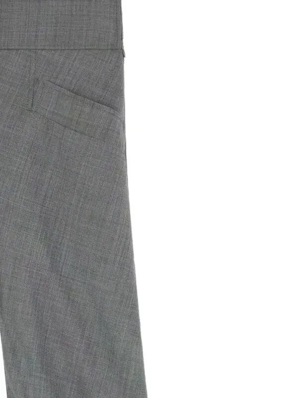 GANNI Draped Trousers - Grey