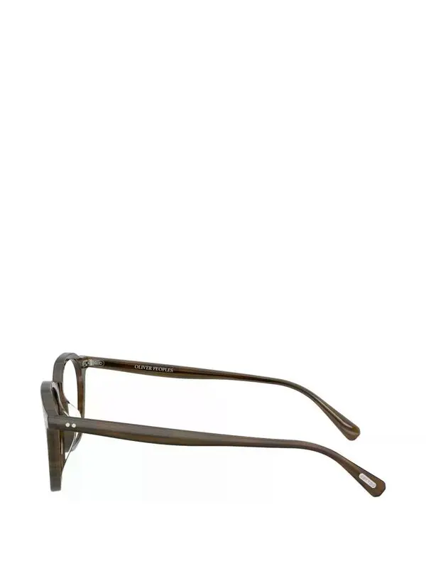 Oliver Spencer Square Frame Eyeglasses - Brown