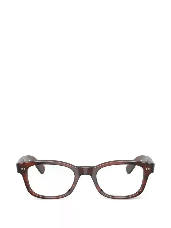 Oliver Spencer Square Frame Eyeglasses - Brown
