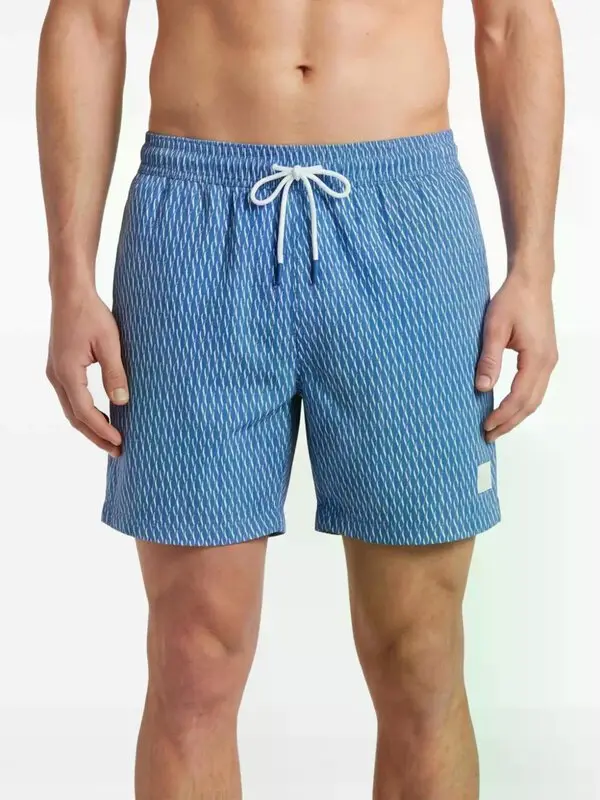 BOSS Printed Swim Shorts - Blue