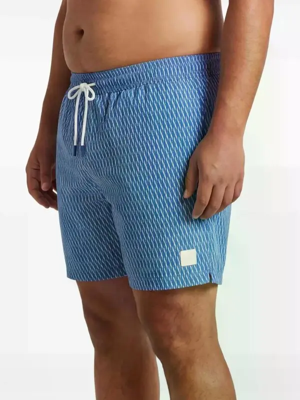 BOSS Printed Swim Shorts - Blue