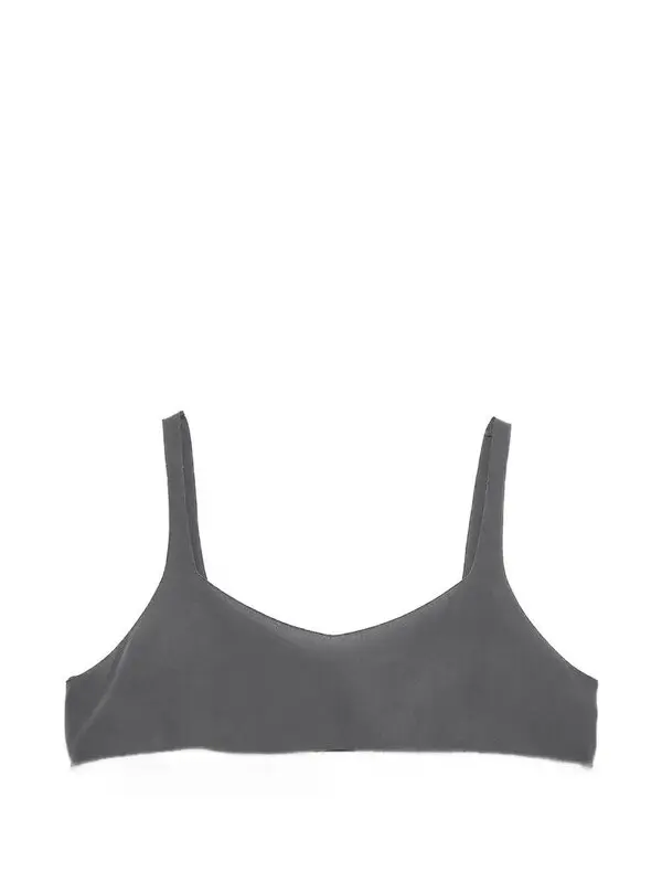 Prada Crepe De Chine Top - Grey
