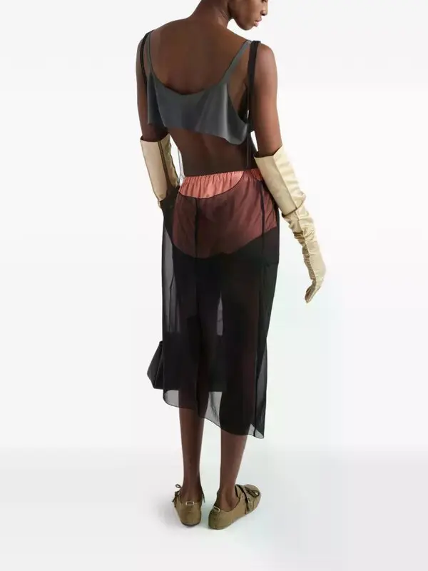 Prada Crepe De Chine Top - Grey