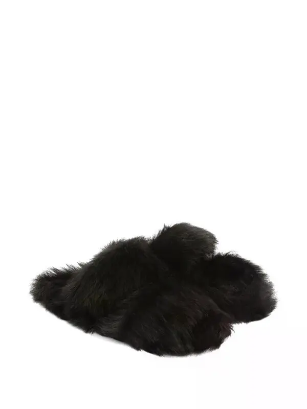 Dolce & Gabbana Shearling Slides
