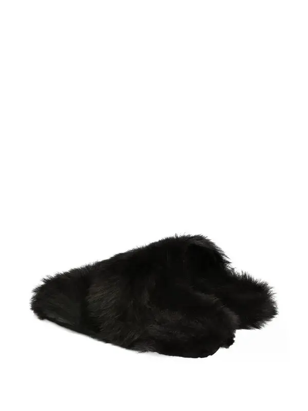 Dolce & Gabbana Shearling Slides