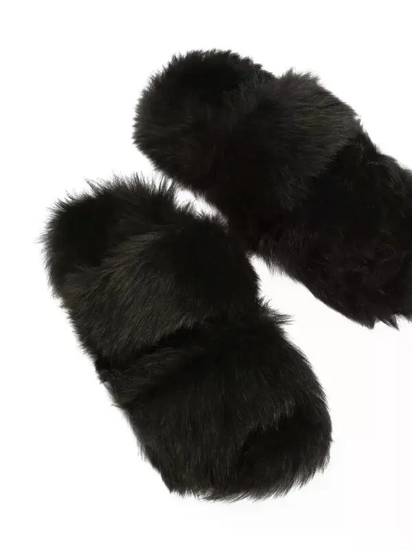 Dolce & Gabbana Shearling Slides