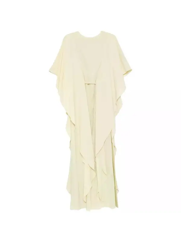 Amsale Pebble Crepe Maxi Dress - Yellow