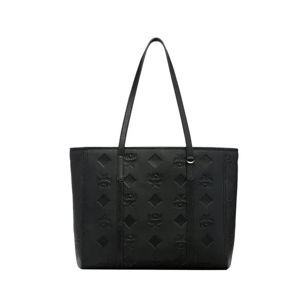 Mcm Toni Leather Hybrid Medium Shopper - Black