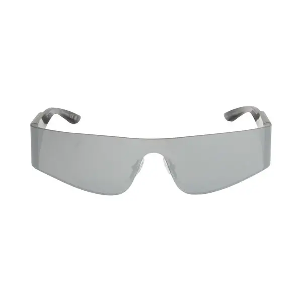 Balenciaga Mono Rectangle Sunglasses - Silver