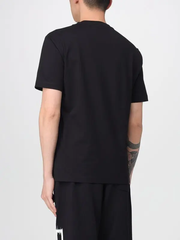 EA7 Cotton T-shirt With Logo - Black