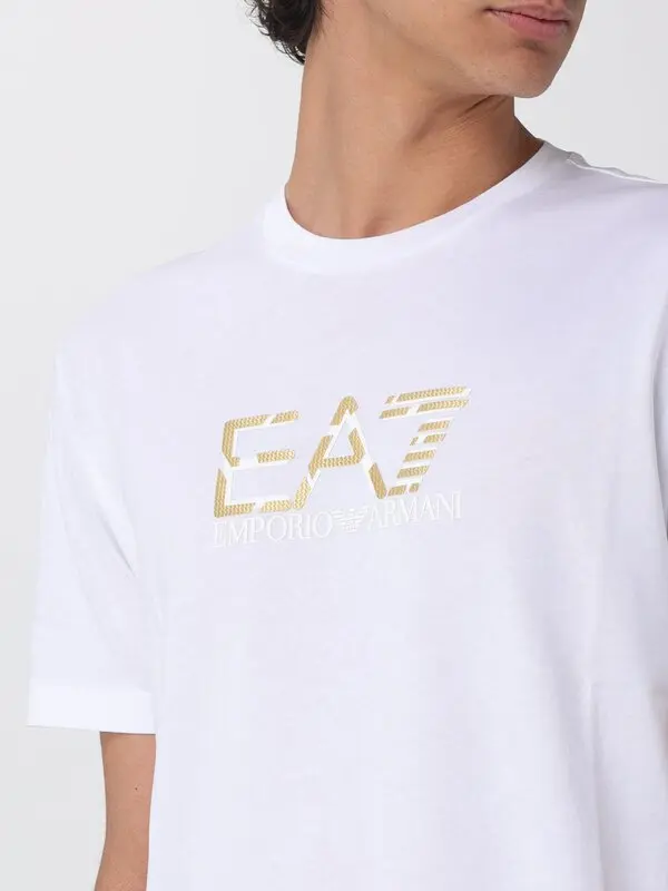 EA7 Cotton T-shirt With Logo