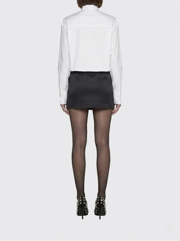 Attico Pleated Detail Shirt Dress