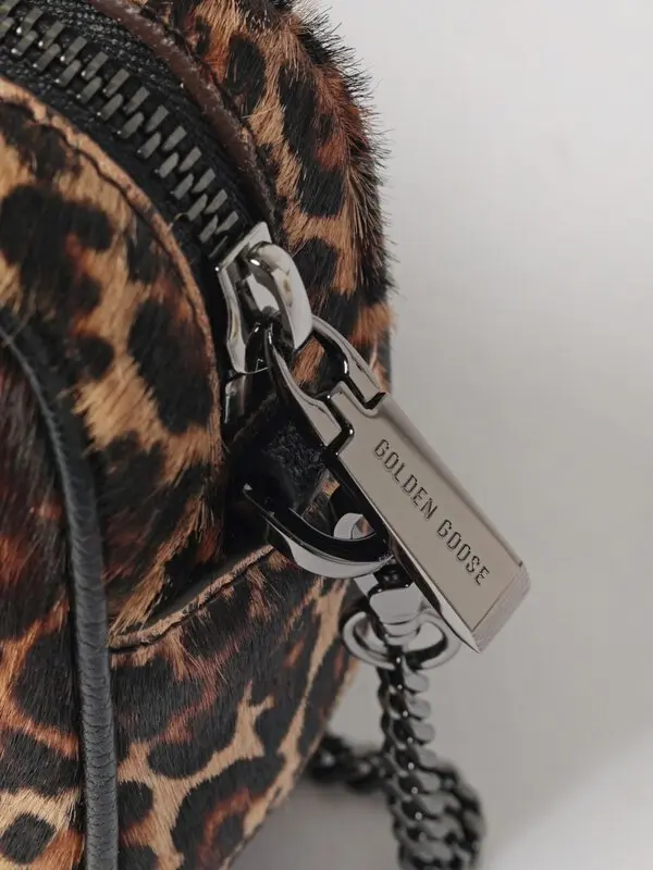 GOLDEN GOOSE Leopard Print Crossbody Bag