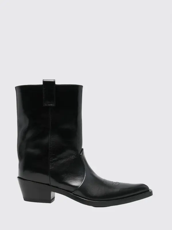 Khaite Leather Boots - Black