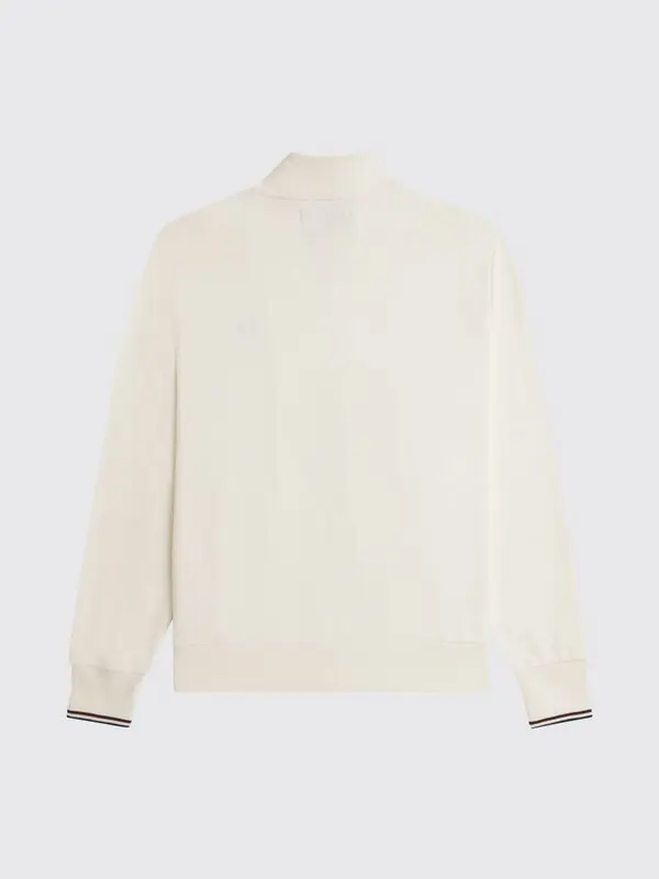 Fred Perry Full Zip Sweatshirt - Ecru