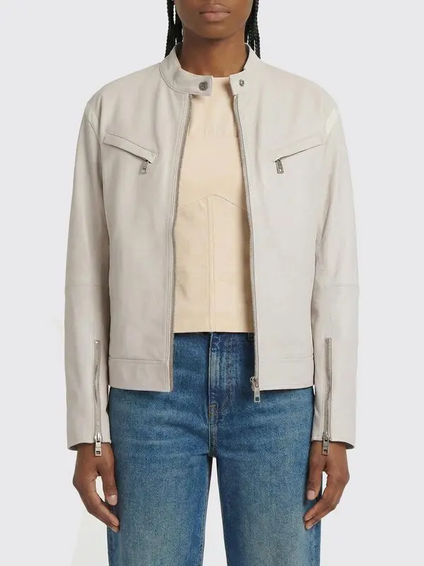 Patrizia Pepe Biker Jacket - White