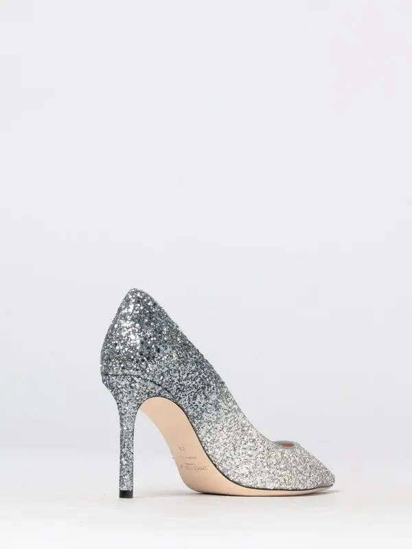 JIMMY CHOO Glitter Pumps - Silver
