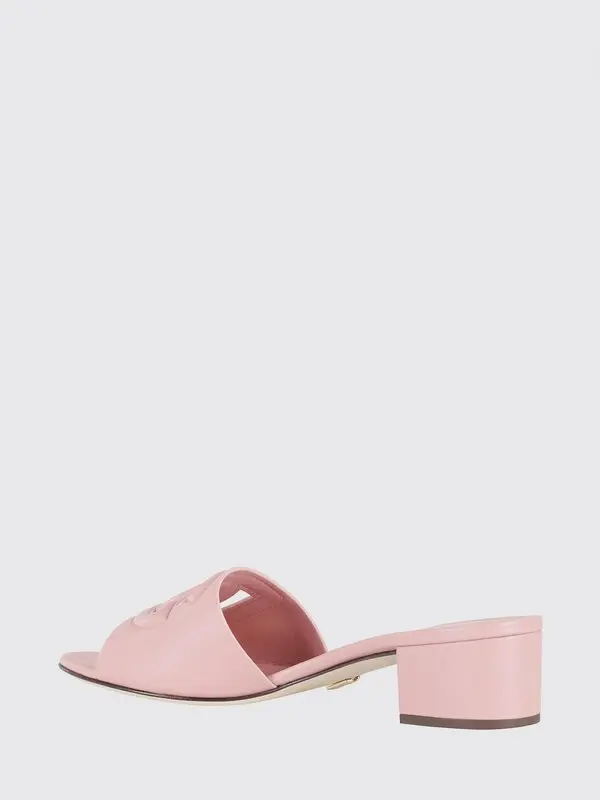 Dolce & Gabbana Heeled Slides - Pink