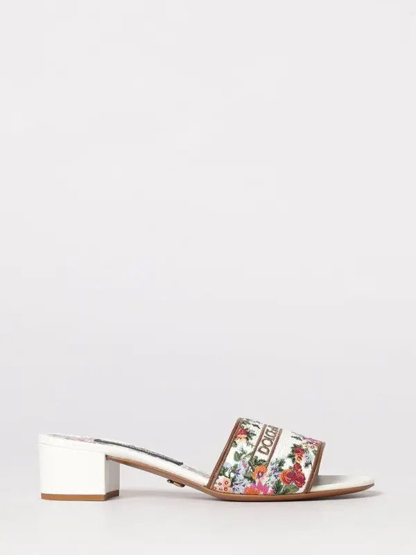 Dolce & Gabbana Heeled Sandal - White