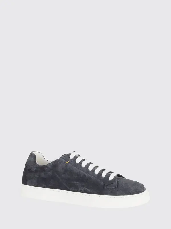 DOUCAL'S Suede Lace-up Sneakers - Blue
