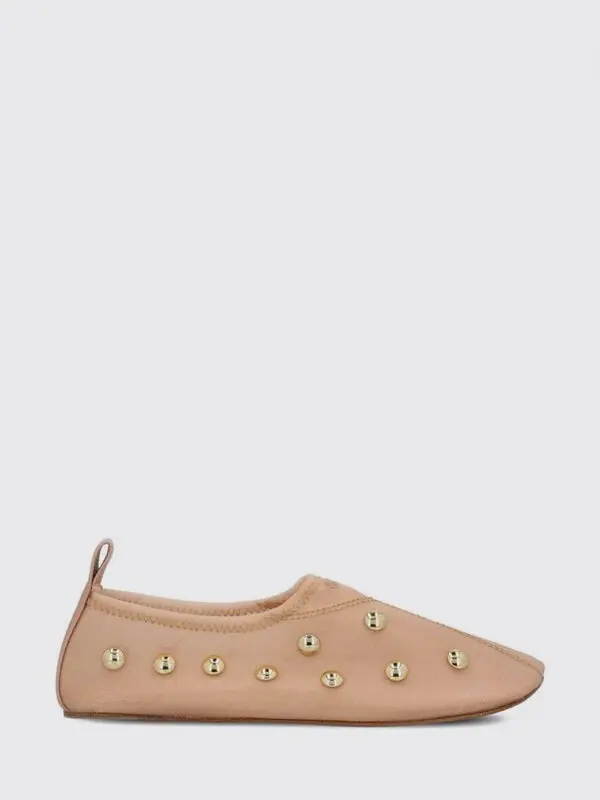 Chloé Rita Studded Ballerinas - Beige