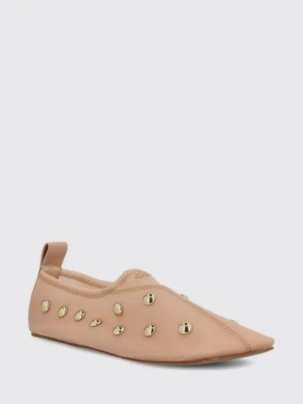 Chloé Rita Studded Ballerinas - Beige