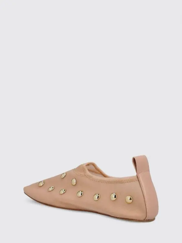 Chloé Rita Studded Ballerinas - Beige